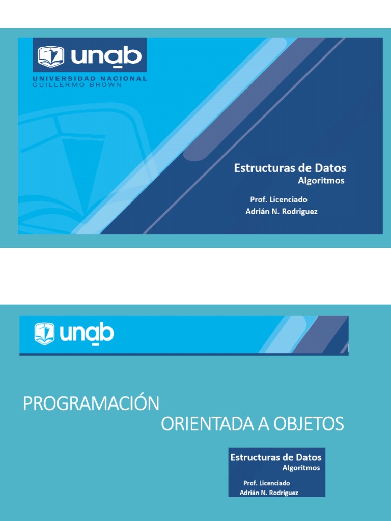 UNAB Material Estructura de Datos POO UML | PDF | Lenguaje de modelado unificado | Programación ...