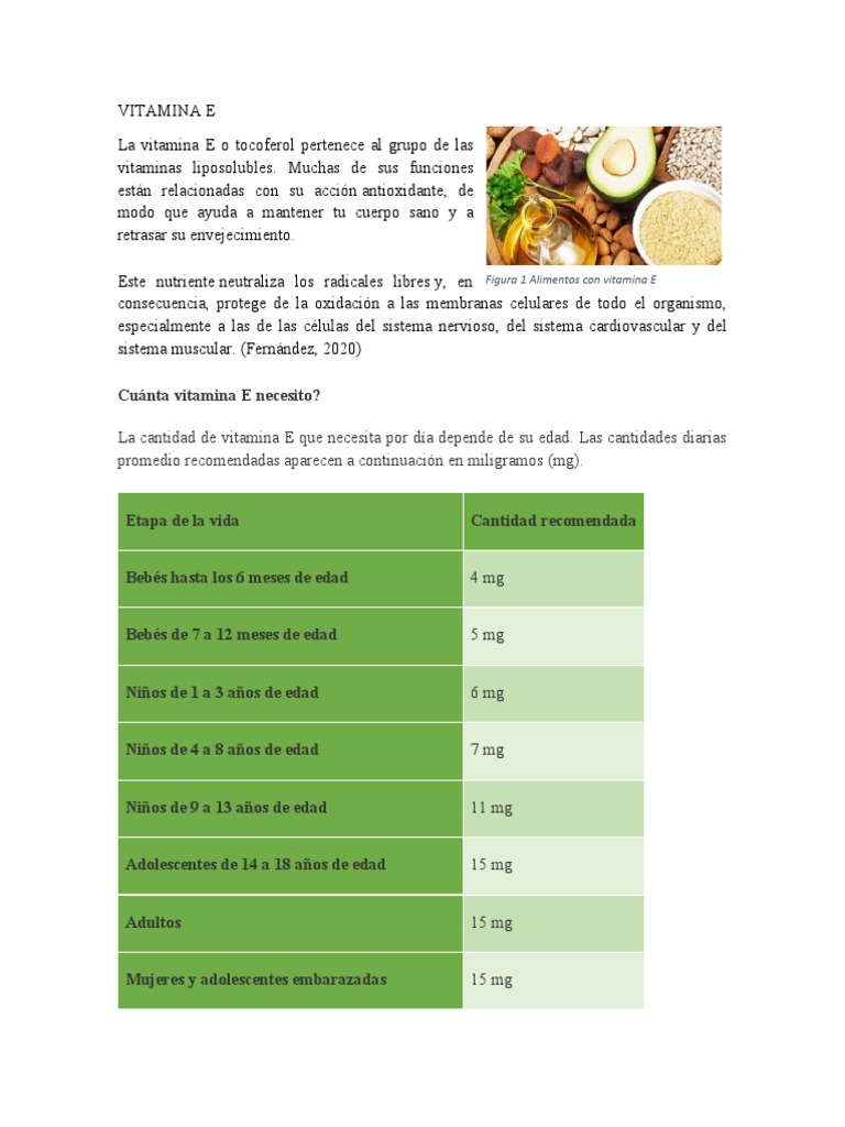 Vitamina e | PDF | Vitamina e | Vitamina