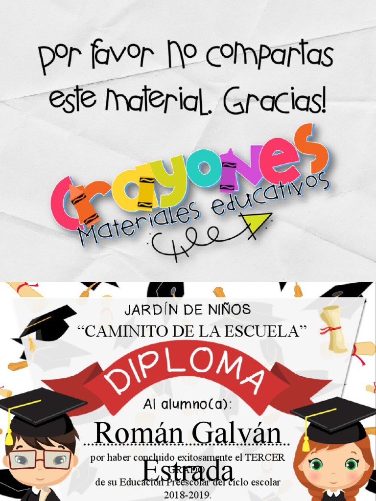 Editable Diploma Graduado 2019 | PDF