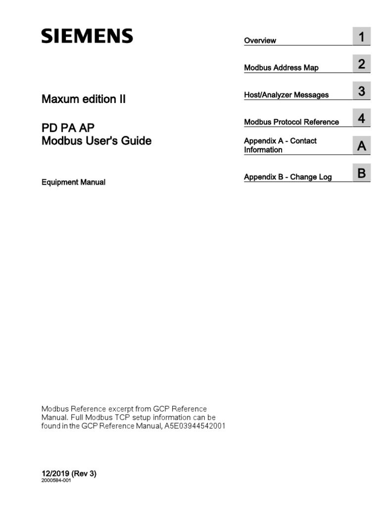 Modbus Users Guide 2000584-001 | PDF | Computer Network | Transmission Control Protocol
