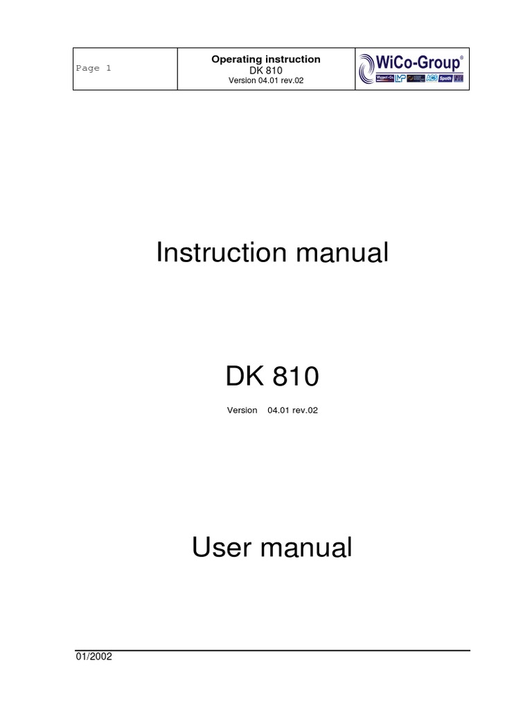 9 1 DK810 | PDF | Parameter (Computer Programming) | Analog To Digital Converter