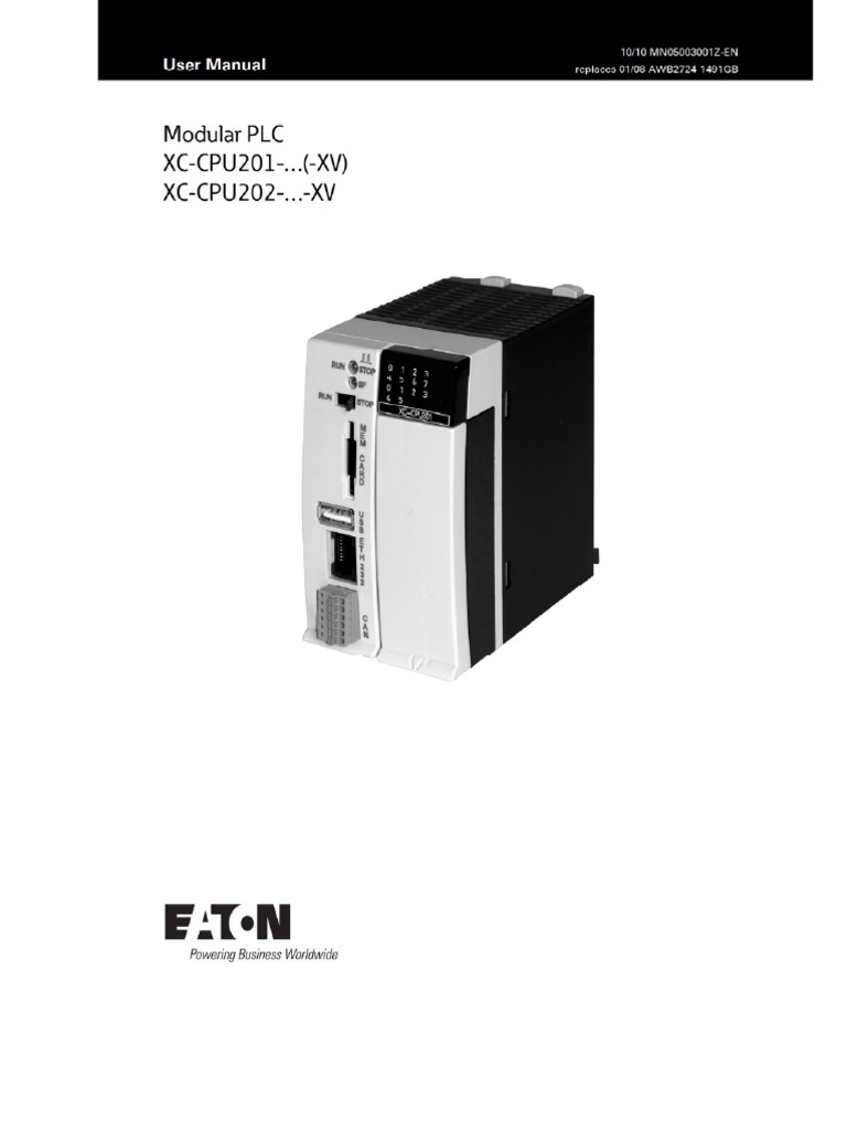 Eaton Modular PLC Xc200 Series Instructions | PDF