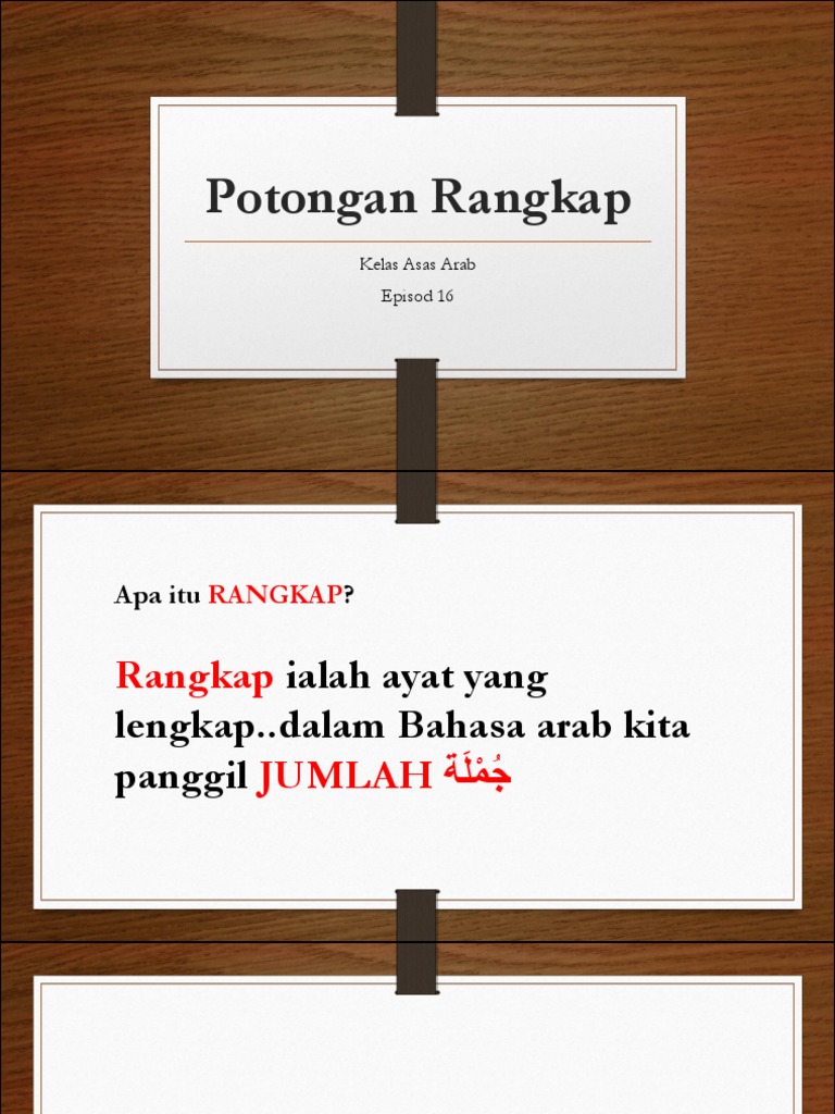 Panduan Potongan Rangkap Arab | PDF