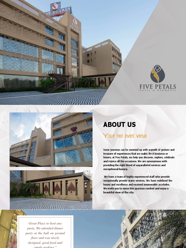 FIve Petals Brochure-Compressed | PDF | Indian Cuisine | Cuisine