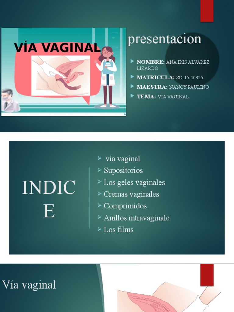 Métodos de Administración Vaginal | PDF