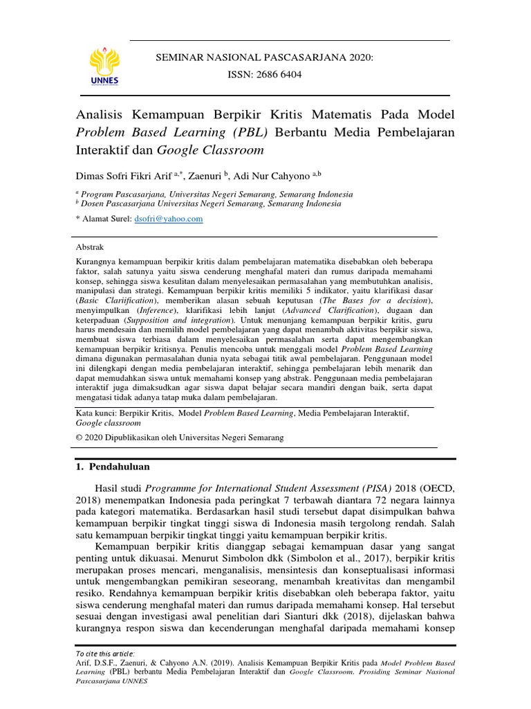 Editorsnpasca, SemNas Pasca 2020 Dimas Sofri Fikri Arif - Dimas Sofri ...