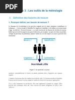 Cours de Métrologie et Instrumentation | PDF | Métrologie | Mètre