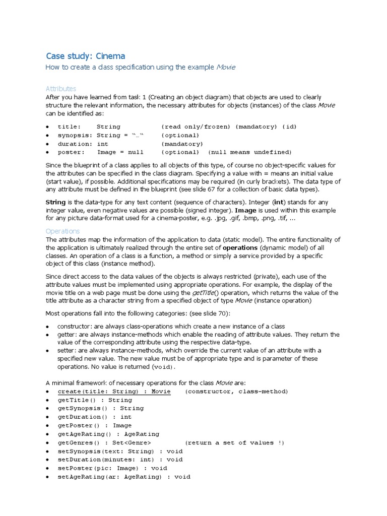 Howto Createaclassdiagramm Pdf Method Computer Programming Class Computer Programming 3511