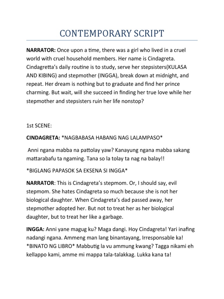 Contemporary Script | PDF