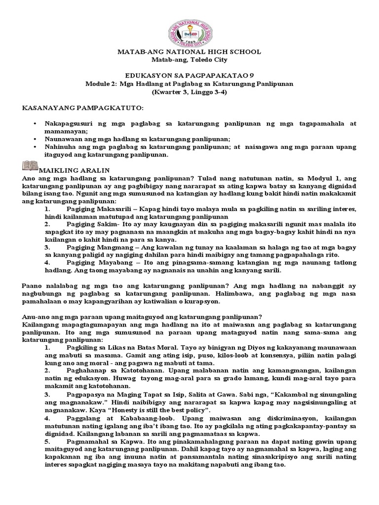 Esp Q3 Module 3 4 | PDF