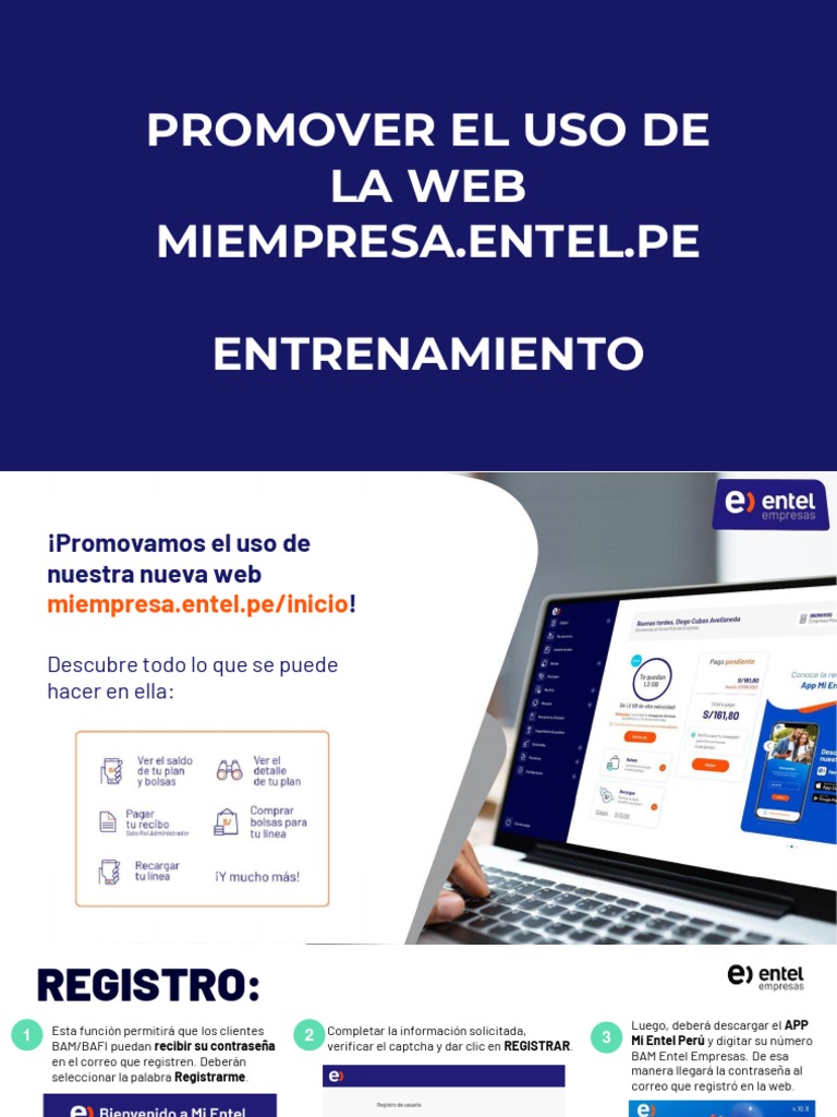 Guía Web Mi Empresa Entel | PDF | Software | Industrias de servicio
