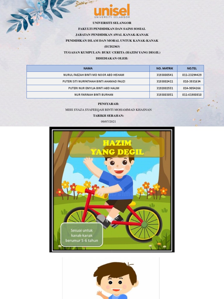 Buku Cerita (Hazim Yang Degil) | PDF