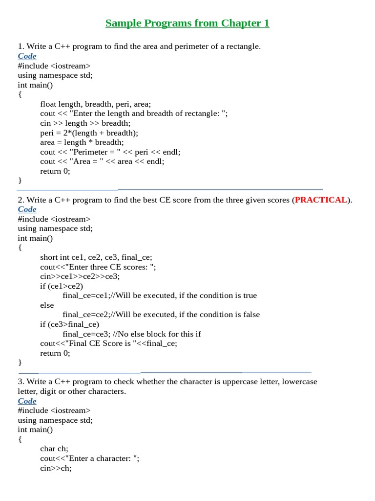 Programs Pdf Namespace Computer Programming