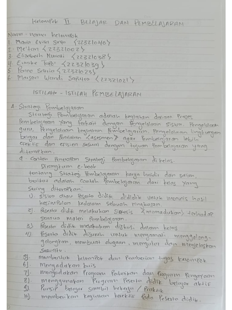 PDF Belajar Dan Pembelajaran KLP 2 | PDF