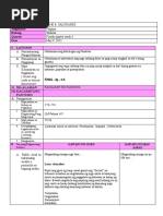 Detailed Lesson Plan - Paggamit NG Pandiwa | PDF