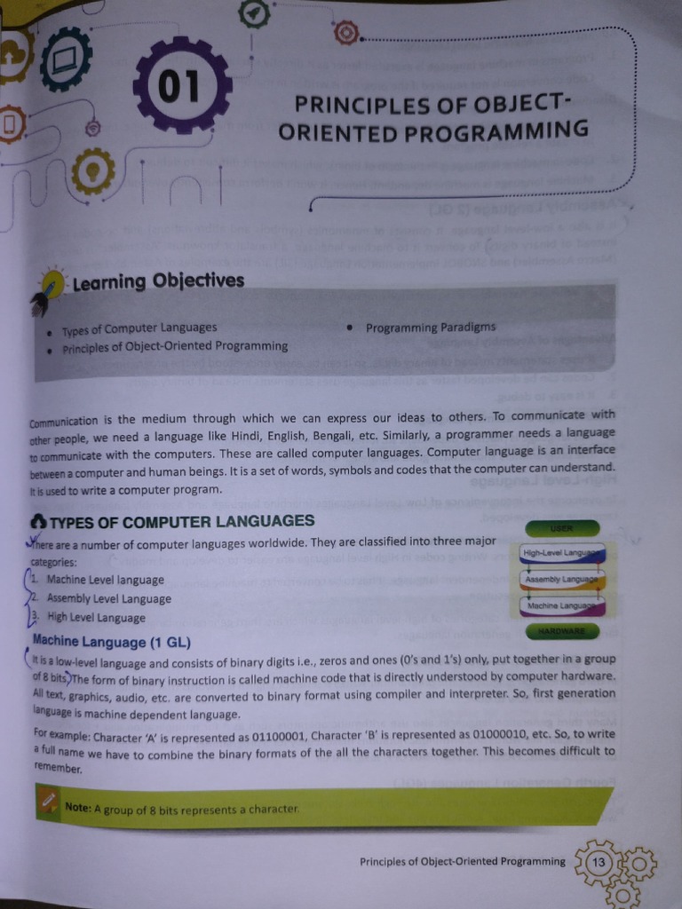 Class Ix Chapter 1 Principles Of Object Pdf Object Oriented Programming Method 