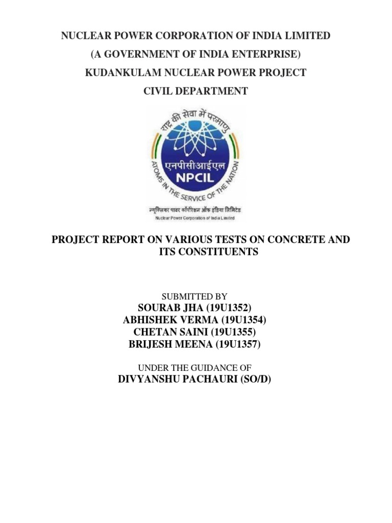 Group 3 Civil Project Report | PDF | Concrete | Calibration