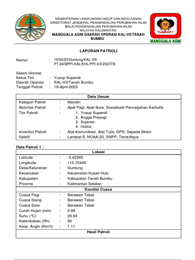 Lap Guntung KAL-VII-Tanah Bumbu | PDF