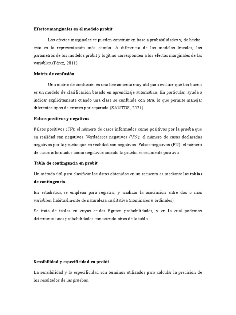 Efectos Marginales en El Modelo Probit | PDF