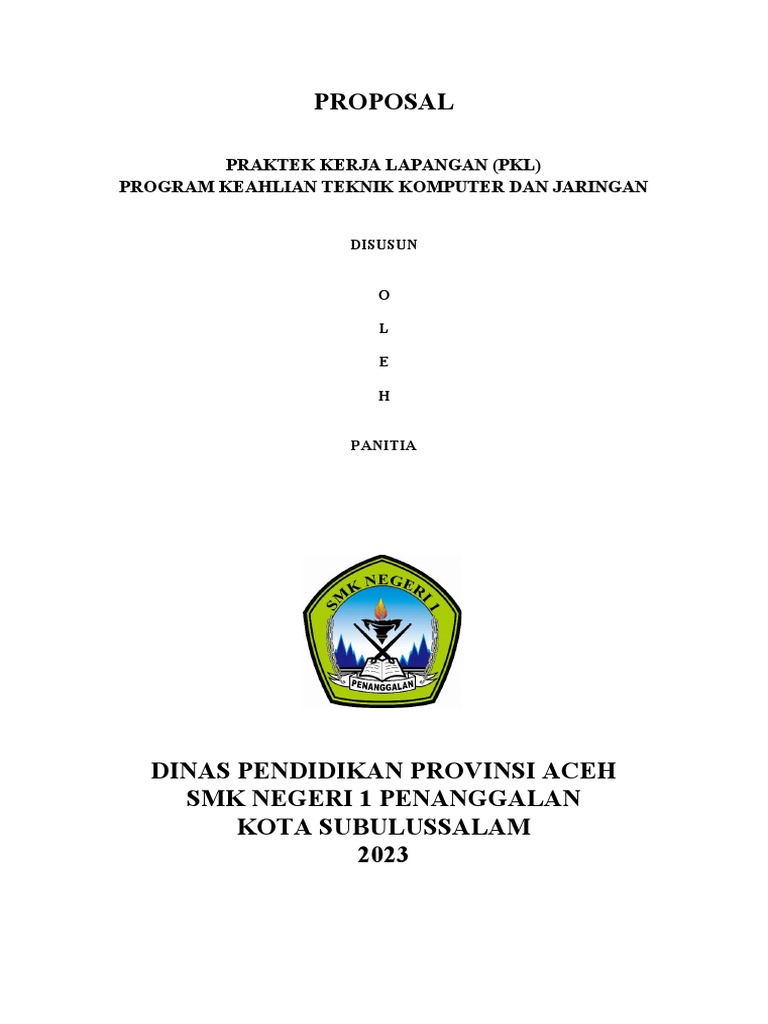 Proposal PKL 2023 | PDF | Karier & Perkembangan