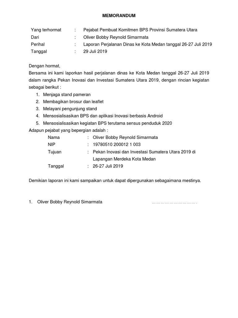 Form Laporan Jaga Stand Pameran Inovasi - Oliver - 26 Agustus | PDF | Seni