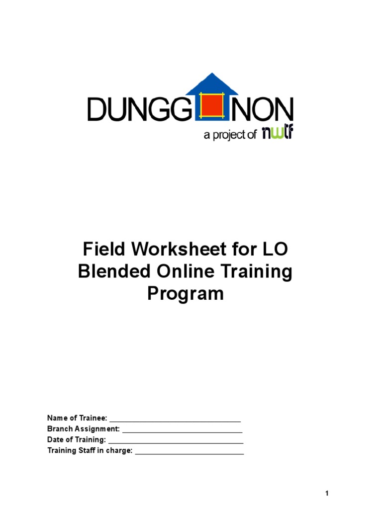 2023 LO Worksheet English Version Final - Latest - Docx 1 | PDF | Worksheet