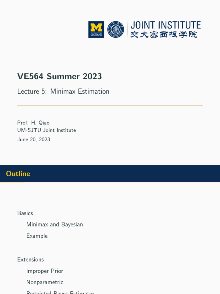 Minimax | PDF | Loss Function | Estimator