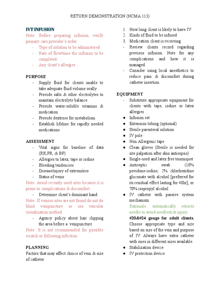 Retdem (Ivt & BT) | Download Free PDF | Intravenous Therapy | Blood ...
