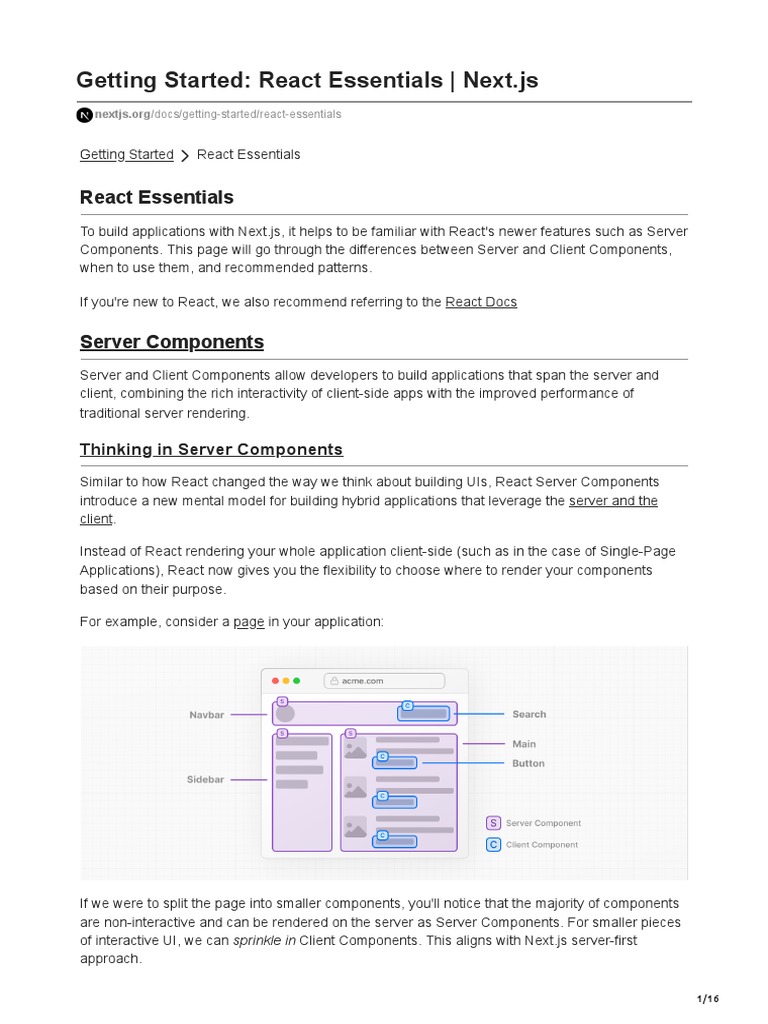Getting Started React Essentials - Nextjs | PDF | Dynamic Web Page ... Getting Started React Essentials - Nextjs | PDF | Dynamic Web Page ...