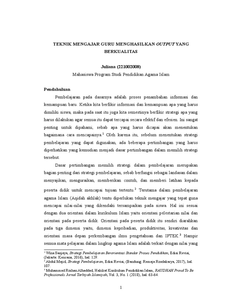 Jurnal Teknik Mengajar Guru | PDF