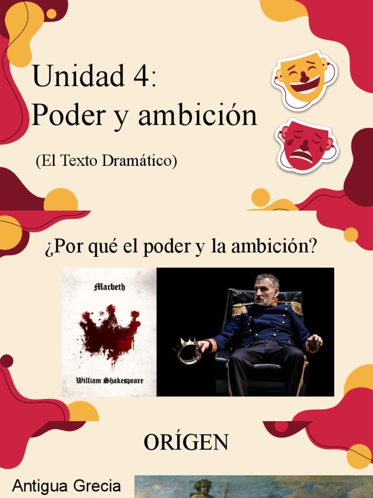 Texto Dramático: Ambición y Poder | PDF