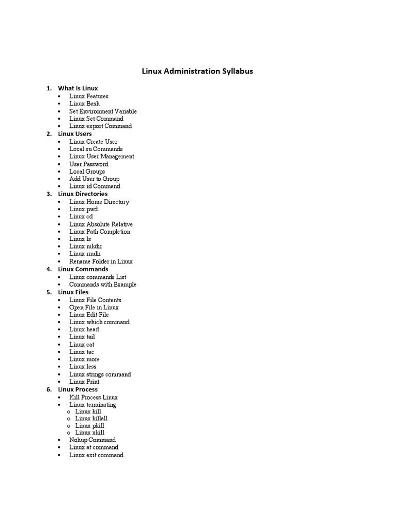 Documents Null Linuxadmincoursesyllabus Pdf Directory Computing Computer File 