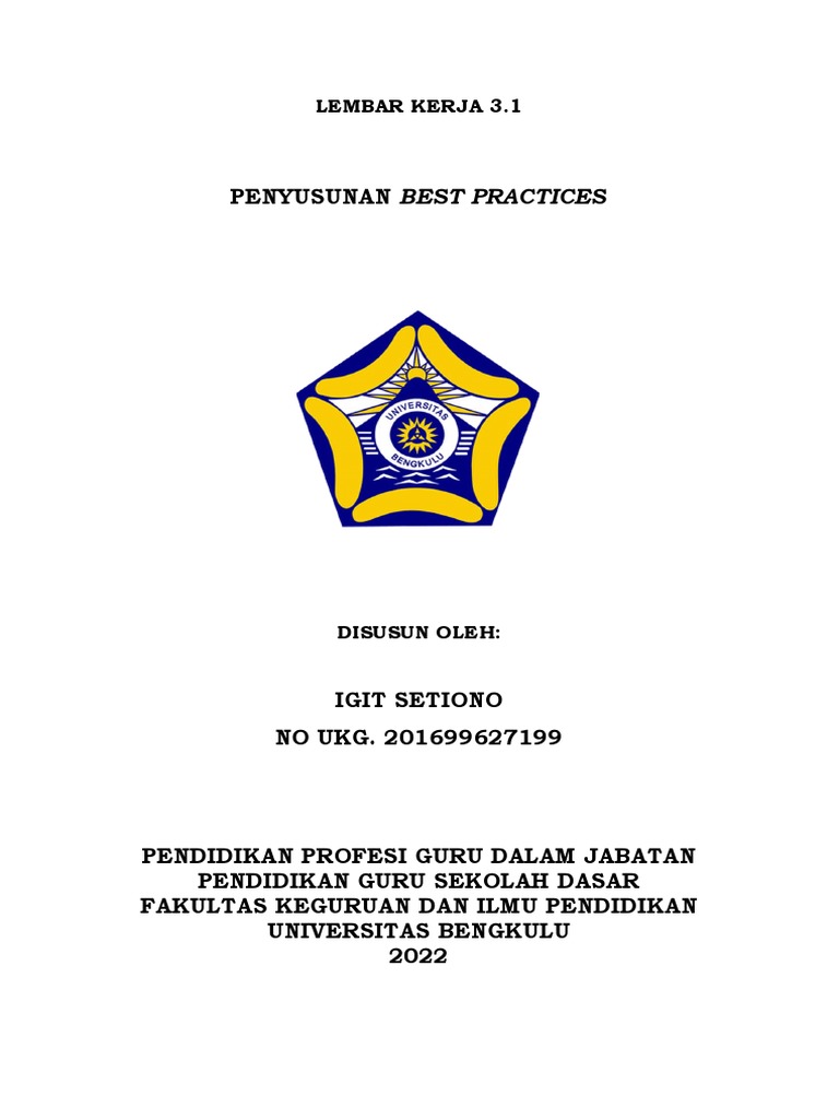 Contoh LK 3.1 Best Practice 2 | PDF