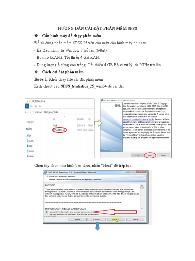 Huong Dan Cai Dat Phan Mem - SPSS | PDF