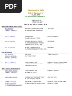 Tis Hazari Court Daily Cause List | PDF | Government