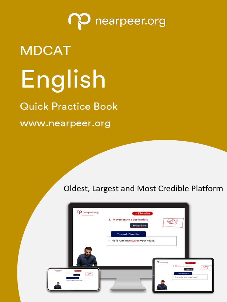 MDCAT English Quick Practice Guide | PDF | Pronoun | Grammatical Number
