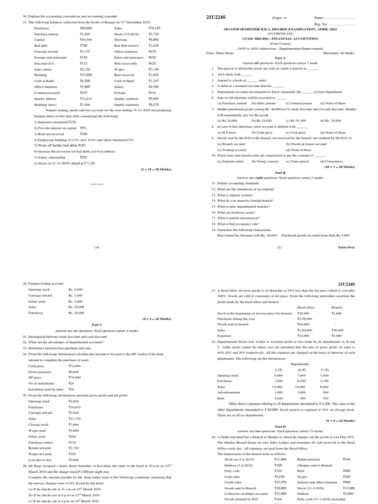 BB2 B02 - Financial Accounting | PDF | Debits And Credits | Business Economics