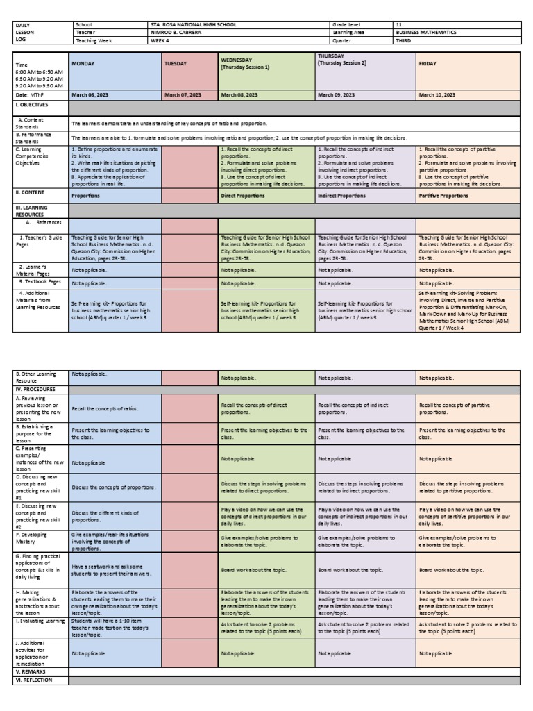 BM - DLL - Week 4 | PDF | Learning | Mathematics