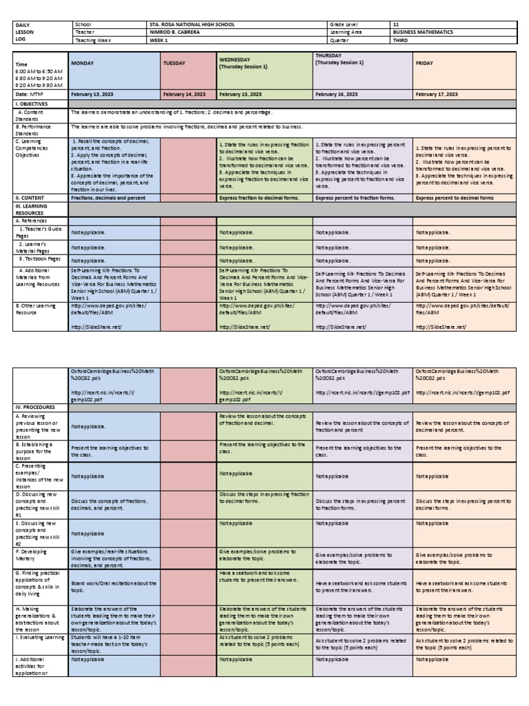 BM - DLL - Week 1 | PDF | Educational Technology | Learning