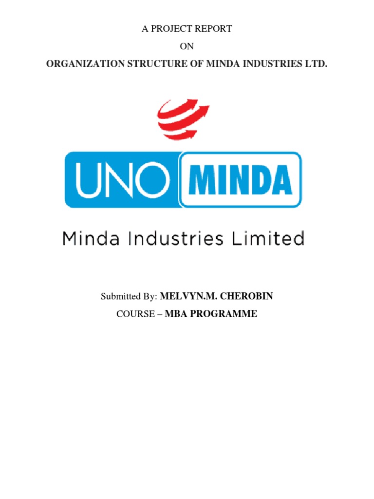 Minda Ost Project Report | PDF | Marketing | Sales