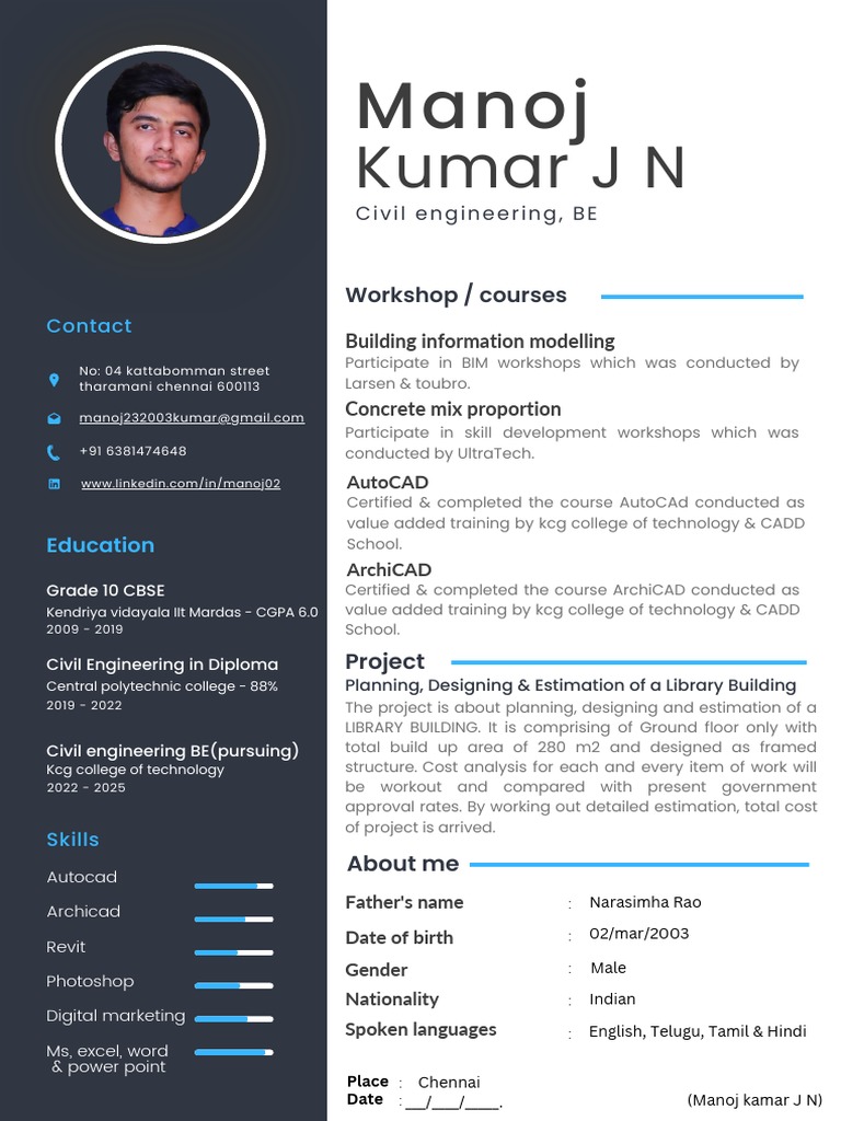 Manoj Kumar CV | PDF