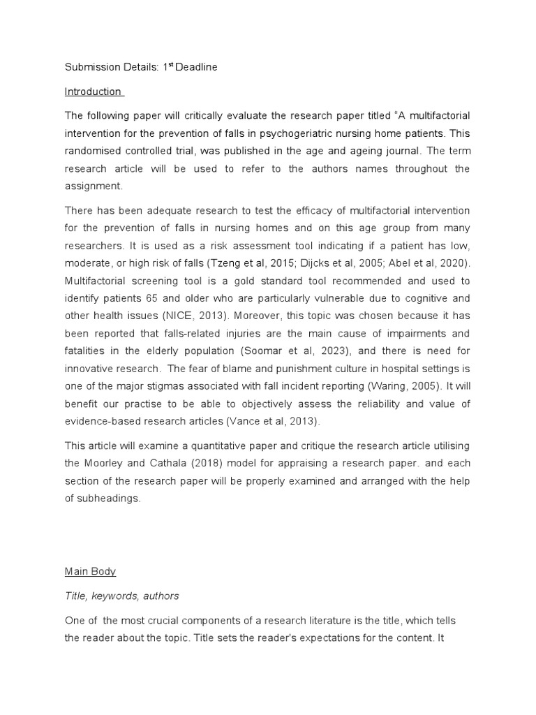 Adult Nursing Research Project | PDF | Preventive Healthcare | Nursing