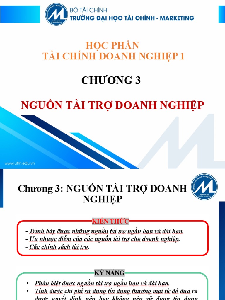 Chương 3 - Ngu N Tài TR C A DN | PDF
