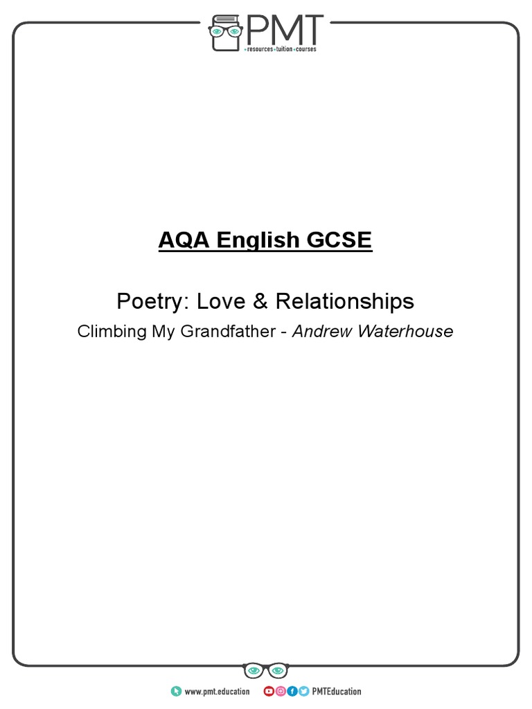Climbing My Grandfather - Andrew Waterhouse | PDF | Poetry