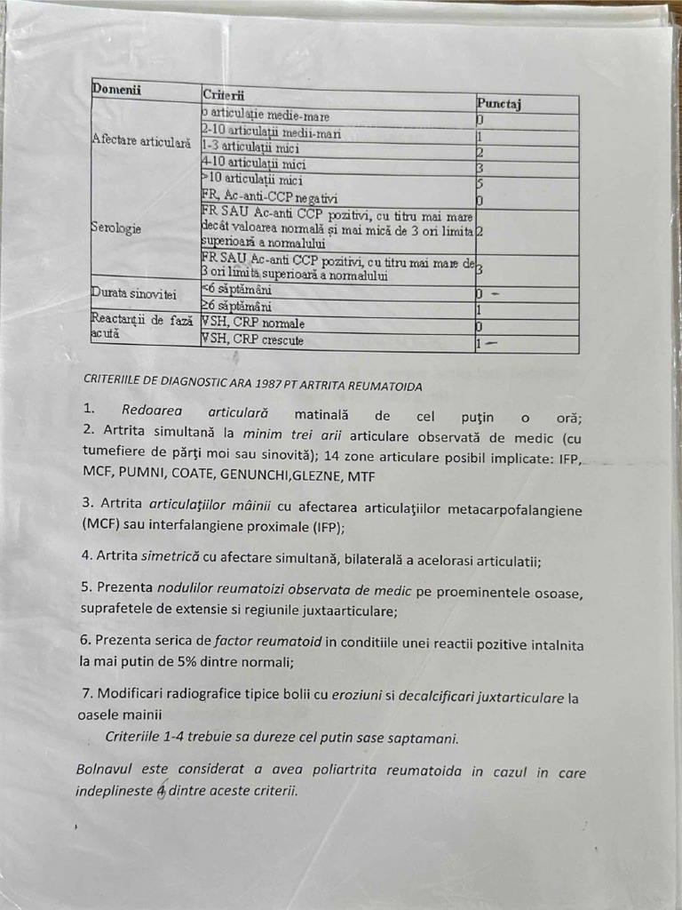 Artrita Reumatoidă | PDF