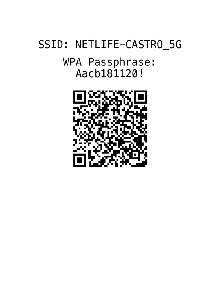 Pure JS WiFi QR Code Generator | PDF