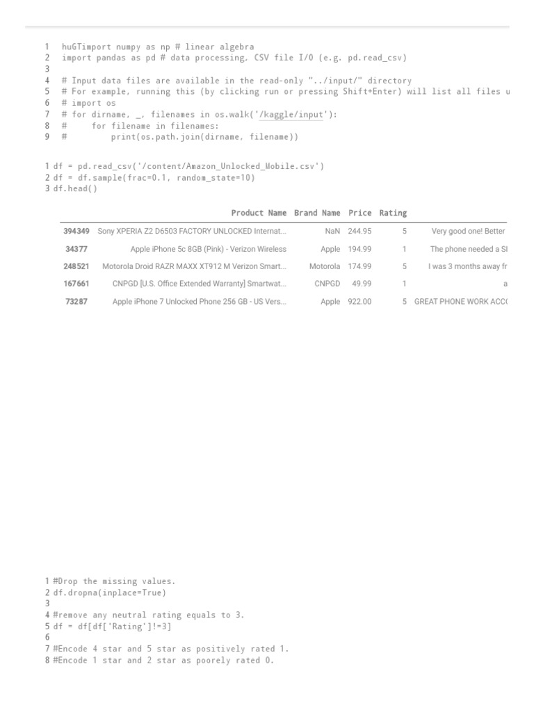 Amazon Product Review - Ipynb - Colaboratory | PDF | Mobile Phones ...
