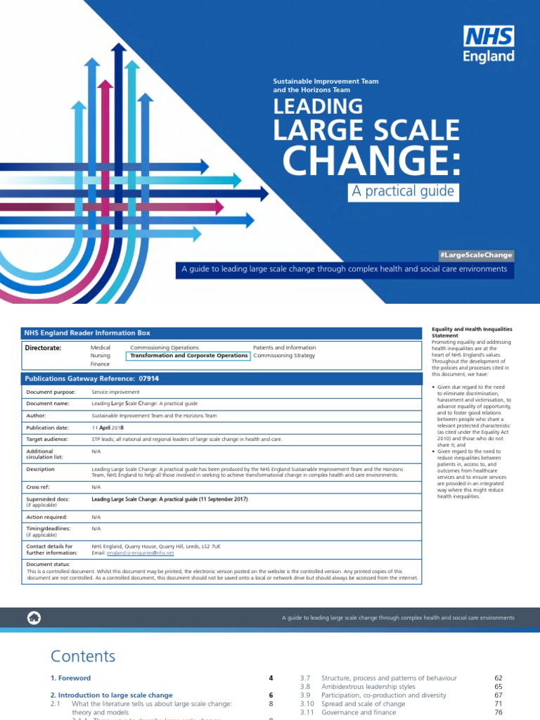 Practical Guide Large Scale Change April 2018 SMLL | Download Free PDF ...