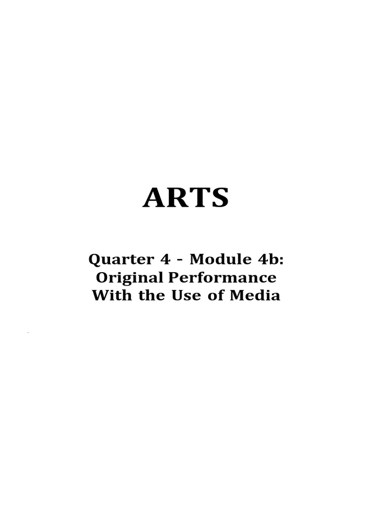 Mapeh Modules | PDF | Play (Theatre) | Actor