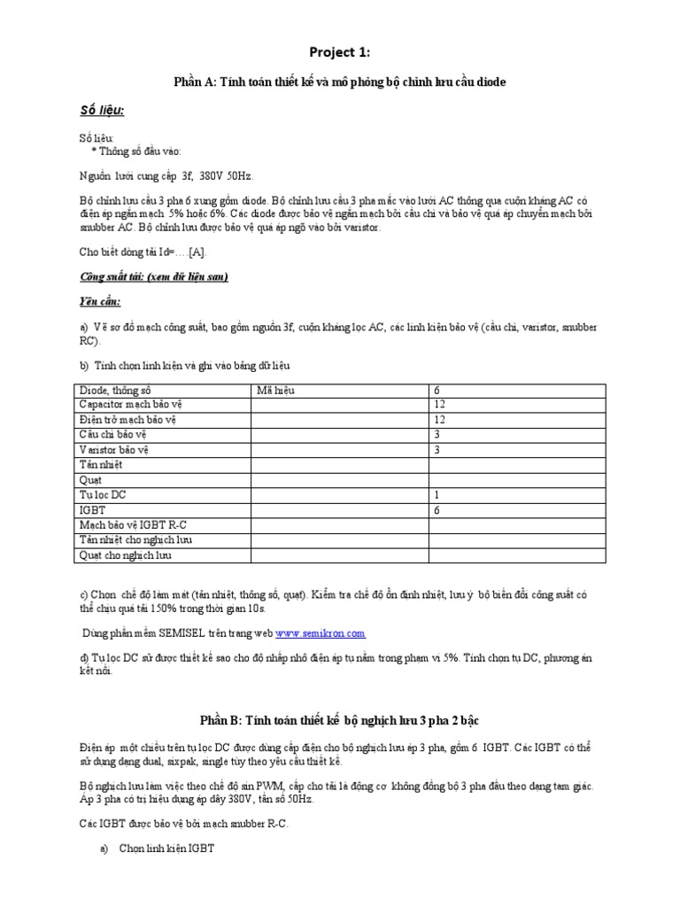 Project So 1 Semikron 20 09 2016 Pdf